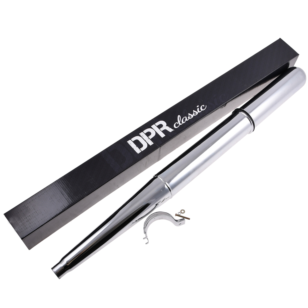 Tłumik chromowany tuningowy 28mm Simson S51 S70 S80 SR70 SR80 DPR ...