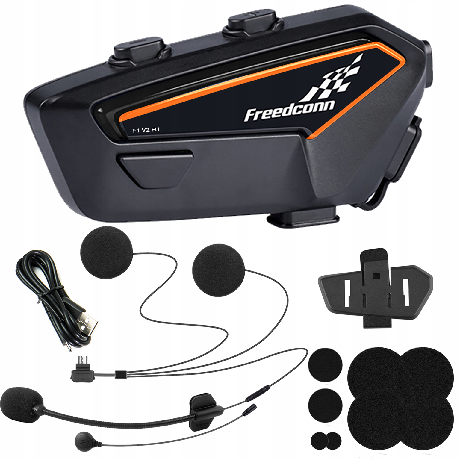 FreedConn Interkom motocyklowy F1 V2 EU bluetooth 5.2 polskie ...
